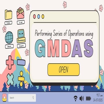 GMDAS Math Presentation in Pink Blue Yellow and Purple Cute Window ...