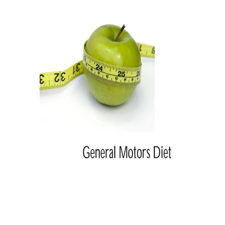 General Motors Diet | PDF