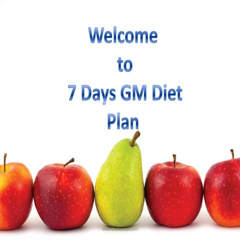 7 Days Gm Diet Meal Plan | PPT