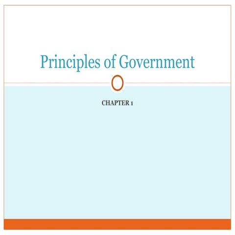 Principles of Government | PPT