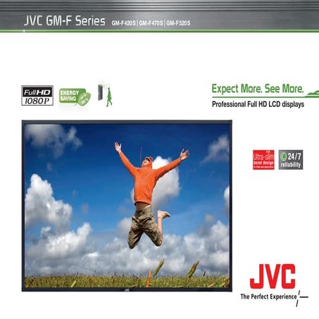 JVC GM-F Series Monitor Brochure | PDF