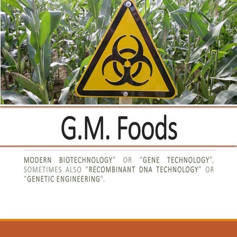 Gm foods | PPT
