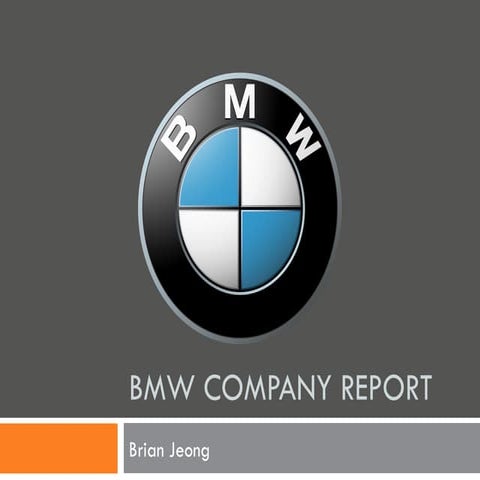 BMW Company Report | PDF