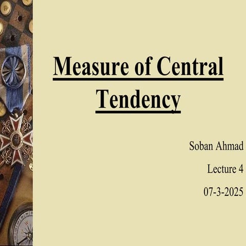 GM & HM types of mean measure of central tendency | PDF