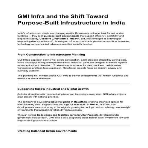 GMI Infra and the Shift Toward Purpose-Built Infrastructure in India.pdf