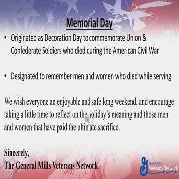 2014 Memorial Day presentation | PDF