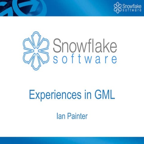 Experiences in GML | PPT | Technology & Computing