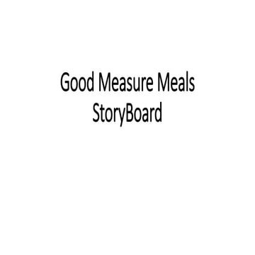 Good Measure Meals Storyboard | PPTX | Healthy Cooking and Eating ...