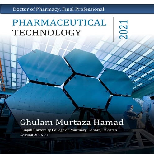 Pharmaceutical Technology Complete Notes | PDF