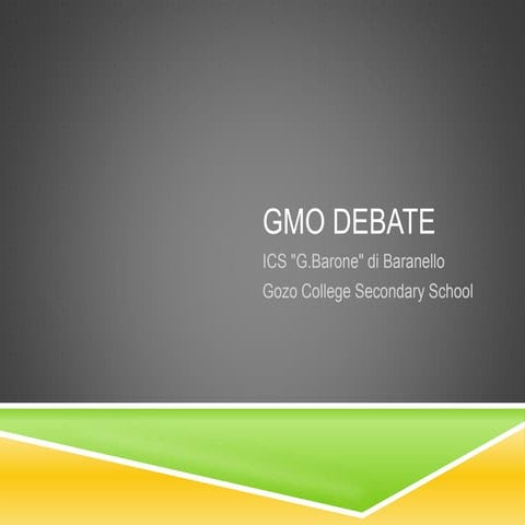 Gmo Discussion | PPT