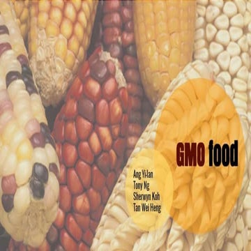 Genetically Modified Food (GMO) | PPTX