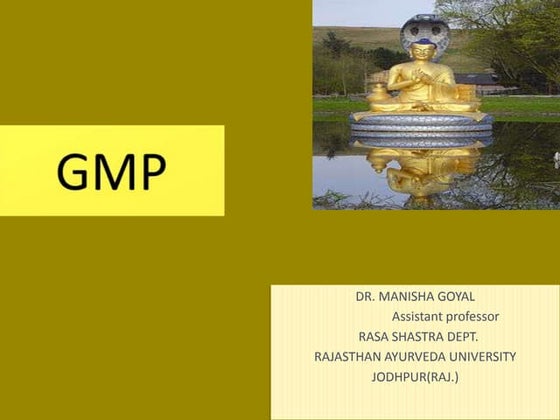 Basics of FDA GMP Training | PPT | Pharmaceutical Industry | Industries