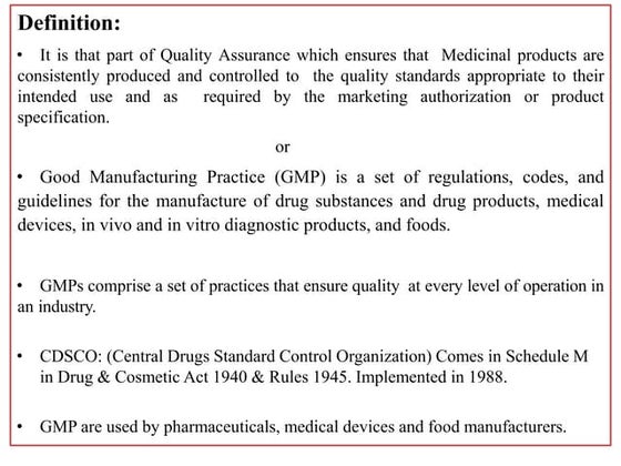 Basics of FDA GMP Training | PPT | Pharmaceutical Industry | Industries