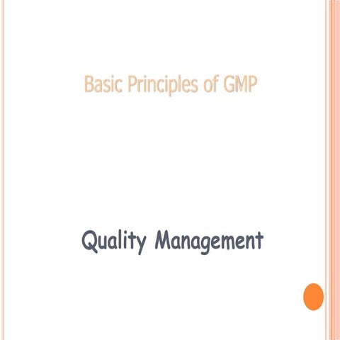 Good Manufacturing Practices (GMP) train | PDF