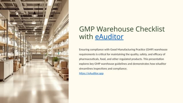 Goods inward procedure, inspection and documentation | PPTX