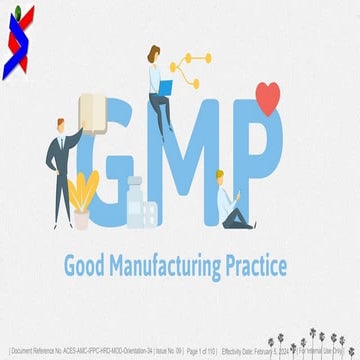 GMP module ( New) for food manufacturing plant | PPTX