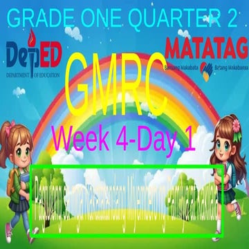 GMRC and Values education Week 7 day 1 ppt | PPTX