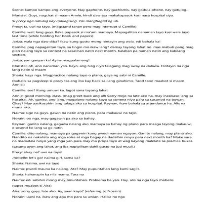 GMRC Roleplay script for GMRC hayts ano to | PDF