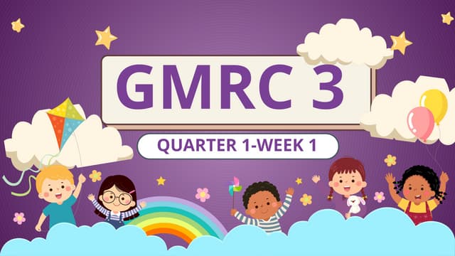 GMRC and VE Q1 lessons for grade 3 learners | PPTX