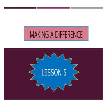 VALUES 6 LESSON 5-6 | PPTX