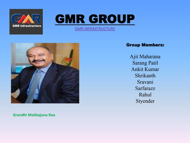 Gmr group family business ppt | PPTX
