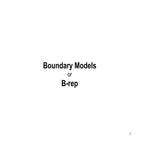 Geometric modeling for computer aided design | PPT