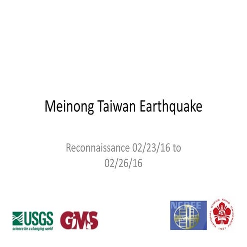 GMS USGS Presentation for NCREE (Taiwan) | PDF