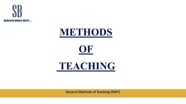 Teaching- Definition of Teaching- Nature and Principles of Teaching | PDF