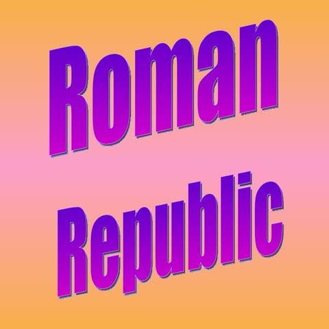 Roman Republic Guided Notes | PPT