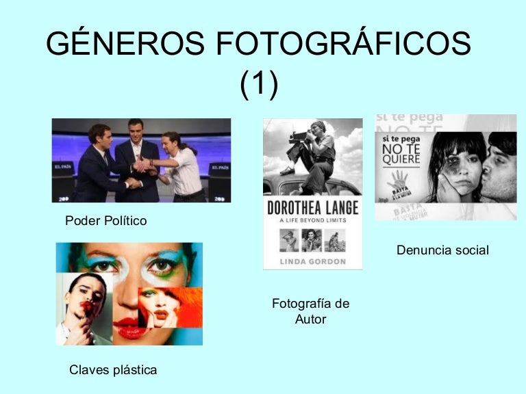 Géneros fotográficos