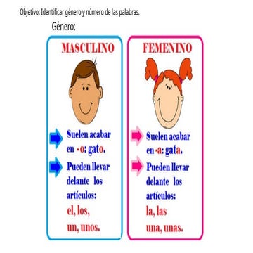 GÉNERO Y NÚMERO DE LAS PALABRAS para.pptx