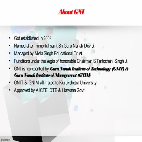 Guru Nanak Institutions(GNI MULLANA) | PPT