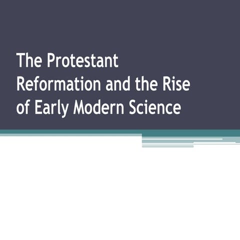 Science and Religion: The Protestant Reformation | PPTX