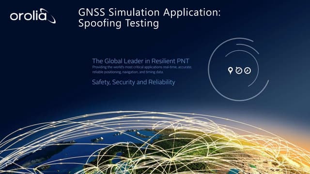 Gnss Simulation Application Spoofing Testing Pptx Information And Network Security Computing