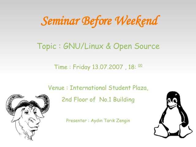 Gnulinux And Opensource Ppt