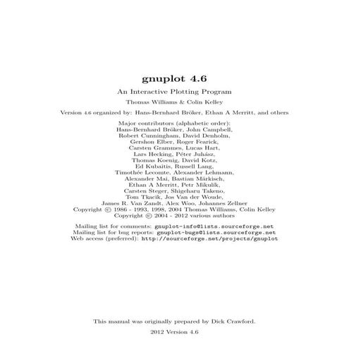 Gnuplot | PDF