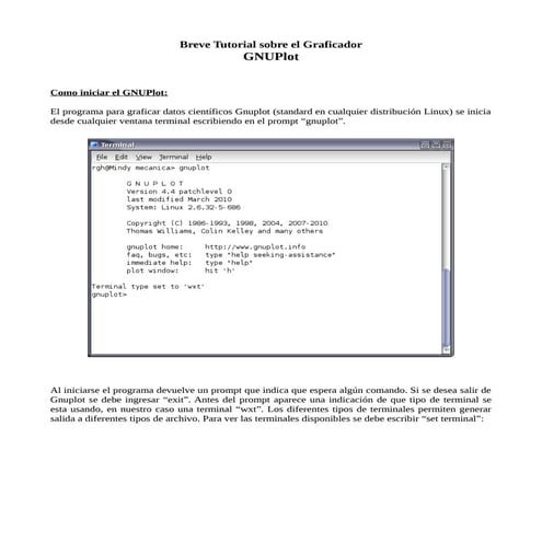 Gnuplot tut | PDF