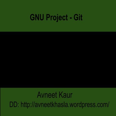 GNU Project - Git | PPT