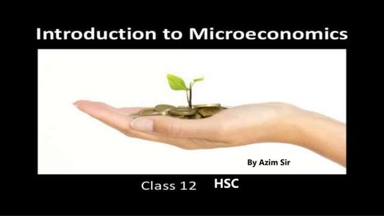 1. introduction to microeconomics | PPT