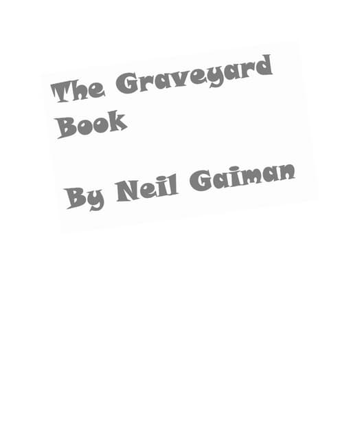 The graveyard book | PDF