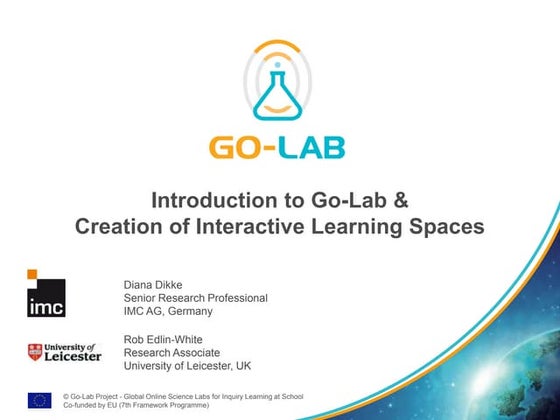 Go-Lab: Apps and Adaptability | PPT