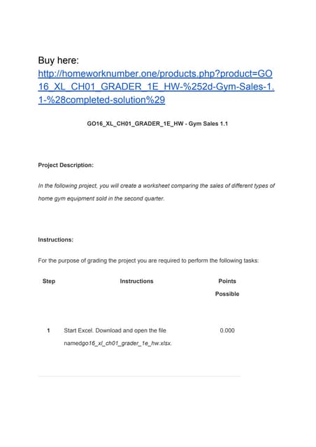 Excel 2016 | Module 3: SAM Project 1a Pick Up Motors | PDF