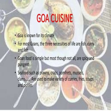 Goa cuisine | PPTX