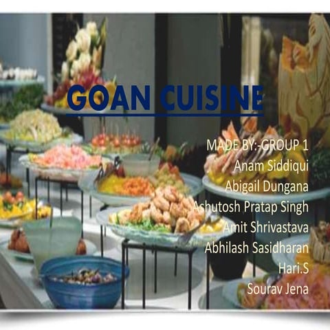 Goa cusine | PPTX