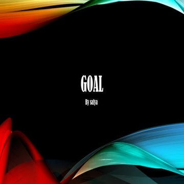 Personal Goal, Future Goal, professional document | PPTX
