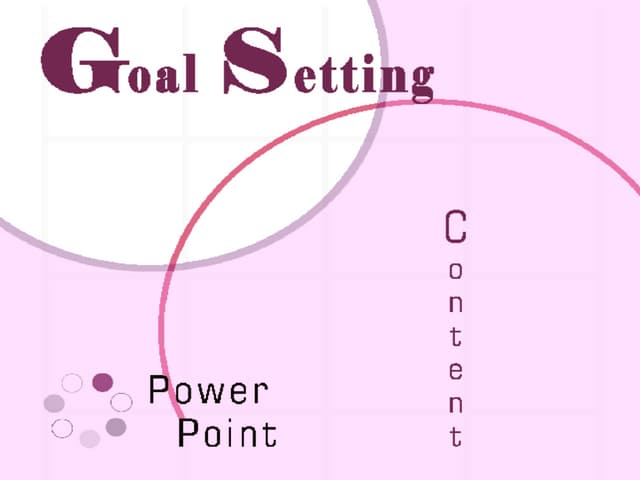 PPT on Goal Setting | PPTX