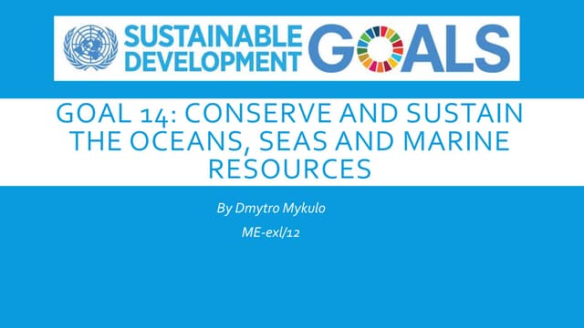 SDG Goal 14 | PPTX