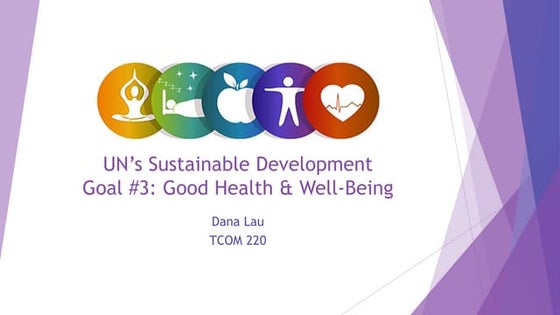 Good Health and Well-Being | PPT