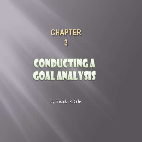 Goal analysis | PPT