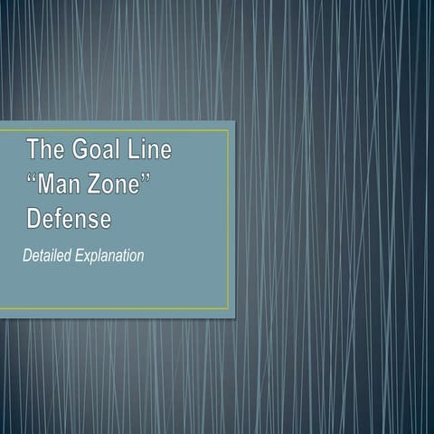 Goal line - Man Zone Defense | PPTX